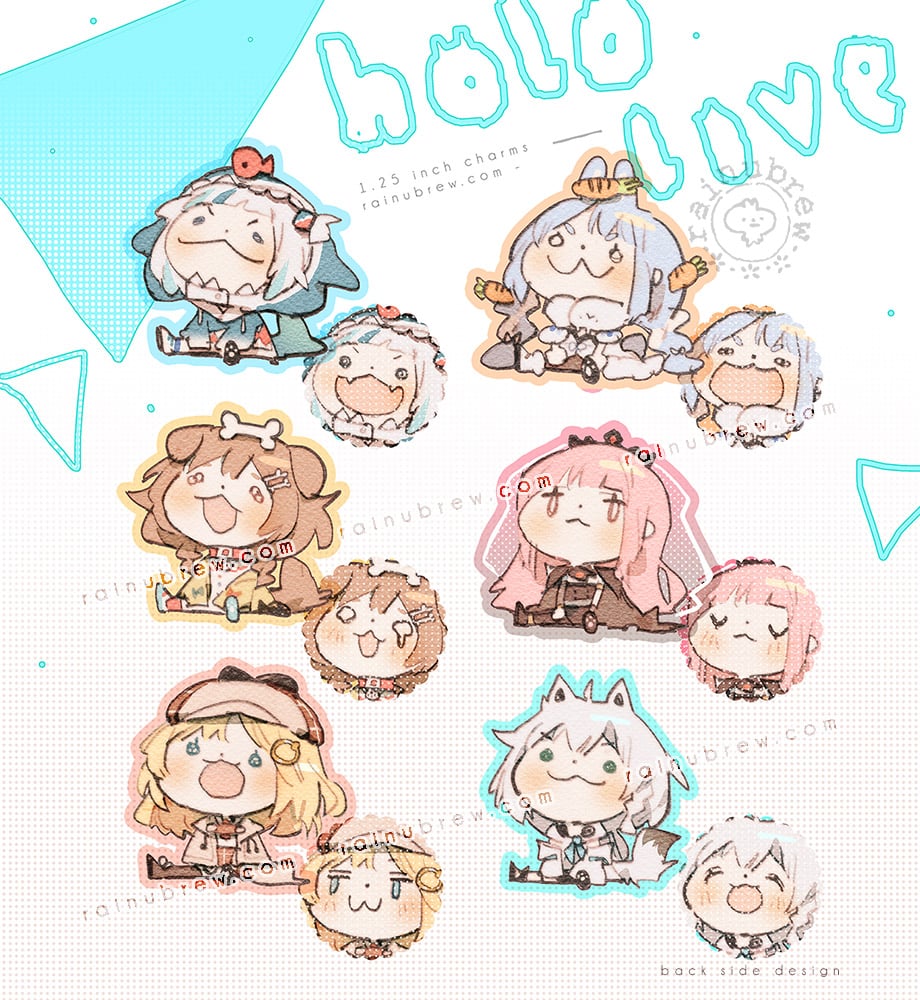 *NEW* Hololive | 1.25 Inch Charms | rainubrew