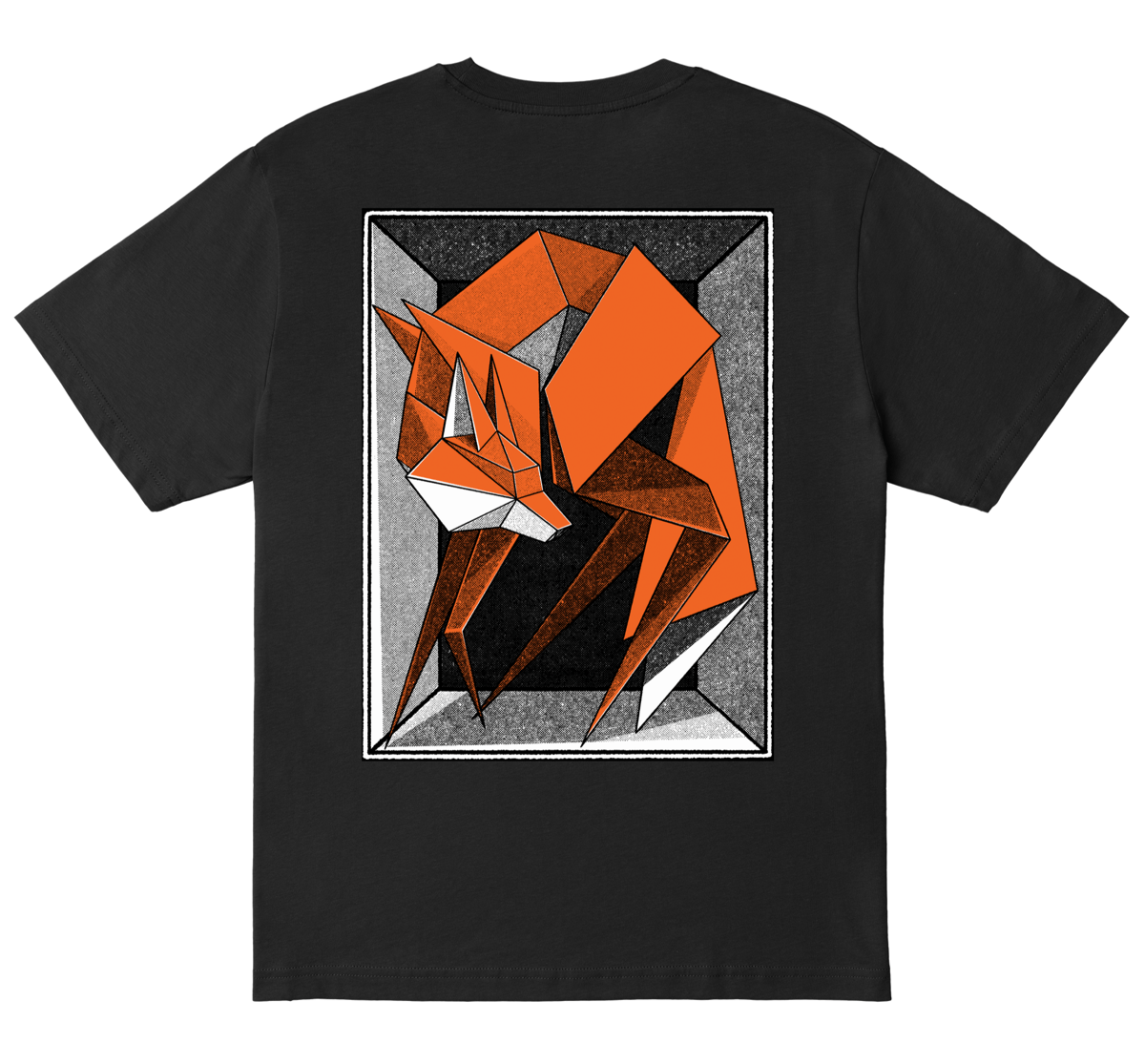 Boxed Fox tee - black / ANNATOMIX