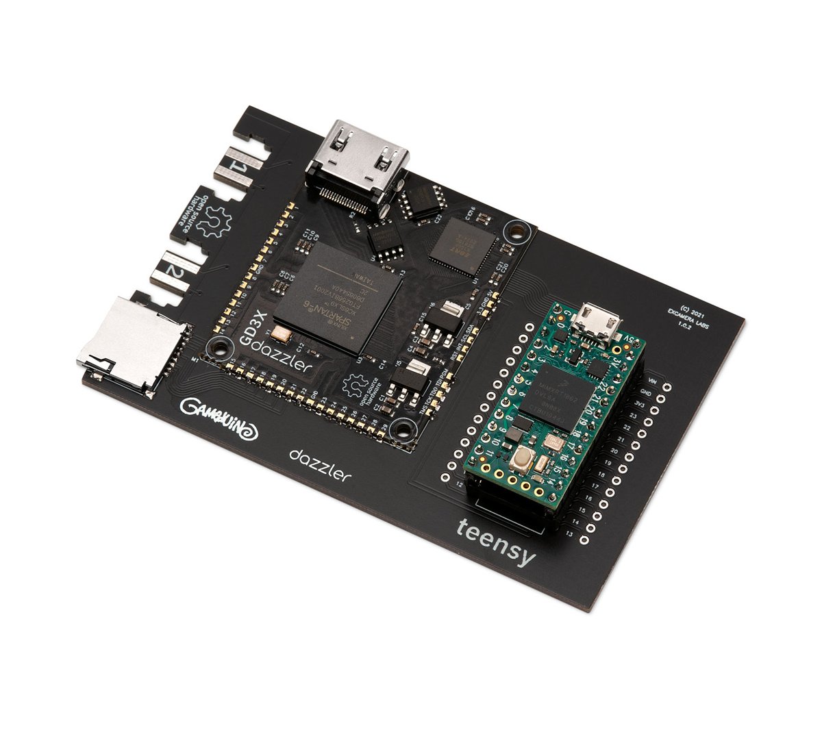 Gameduino 3X Dazzler for Teensy | Excamera Labs