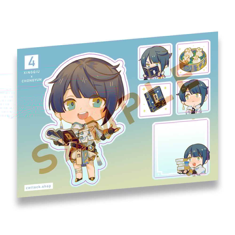 Xingqiu Sticker Sheet | cwilock