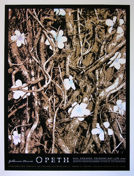 ALAN HYNES Posters and Prints — Opeth poster SF 09