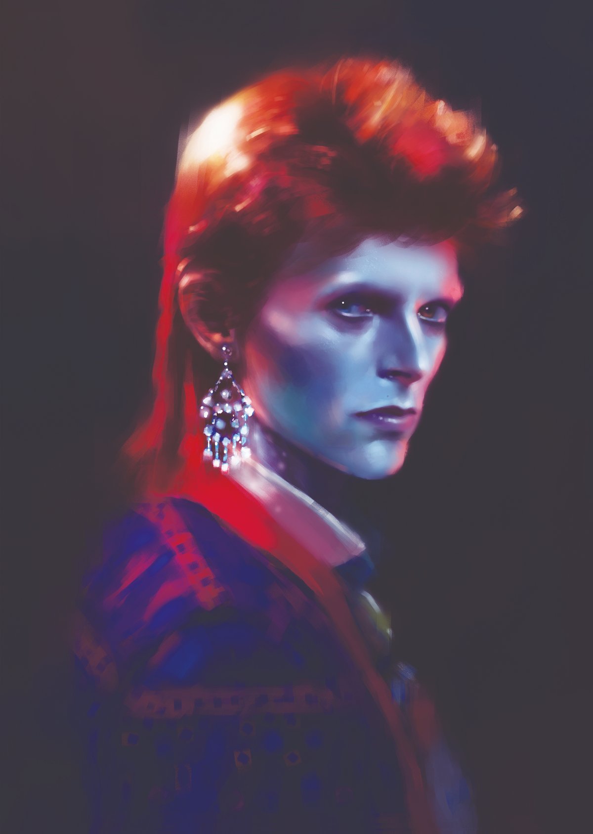'Flash' Lightning Bolt Art Print by Eftristesse | BowieGallery