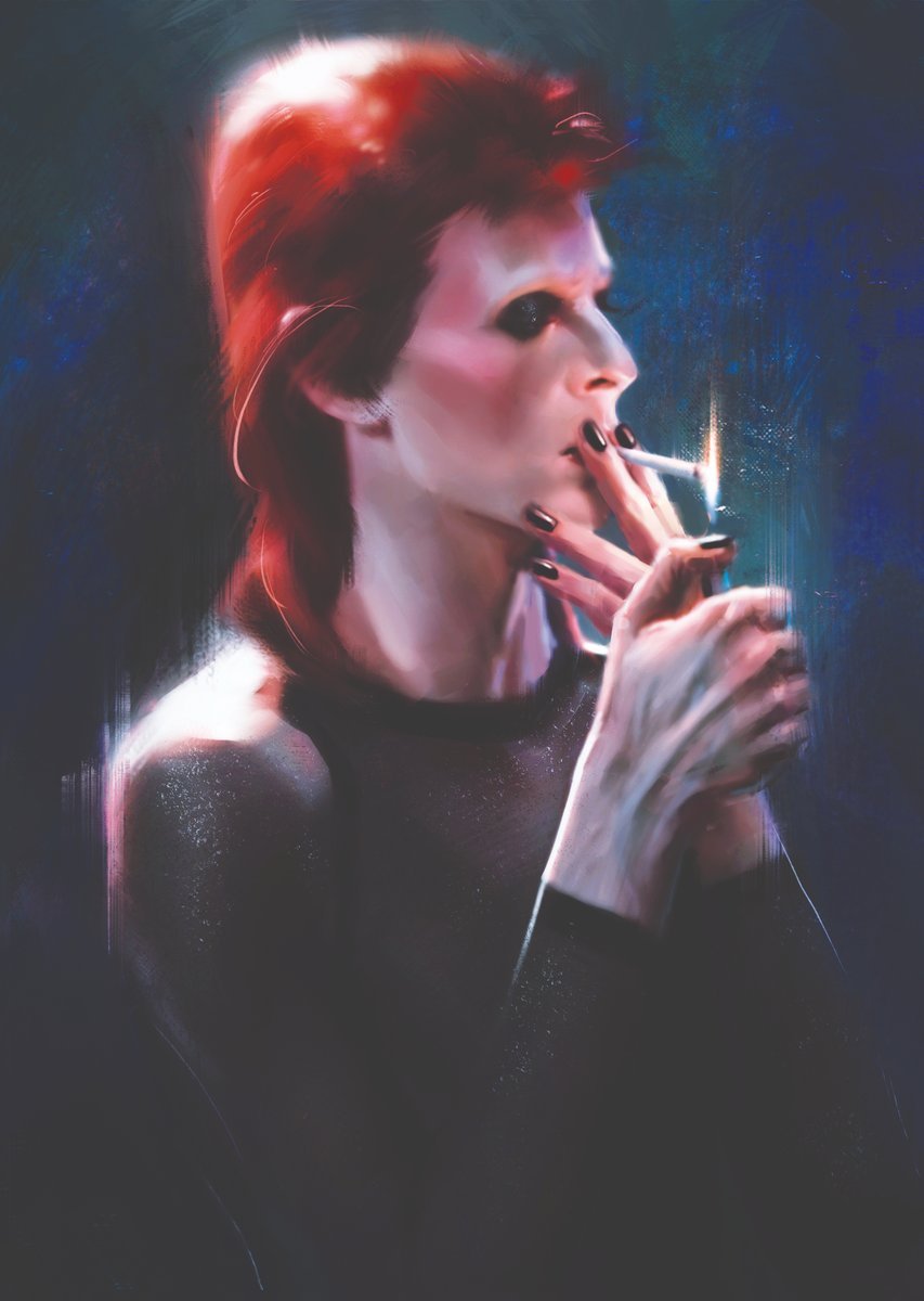 'Cigarette' Art Print by Eftristesse | BowieGallery