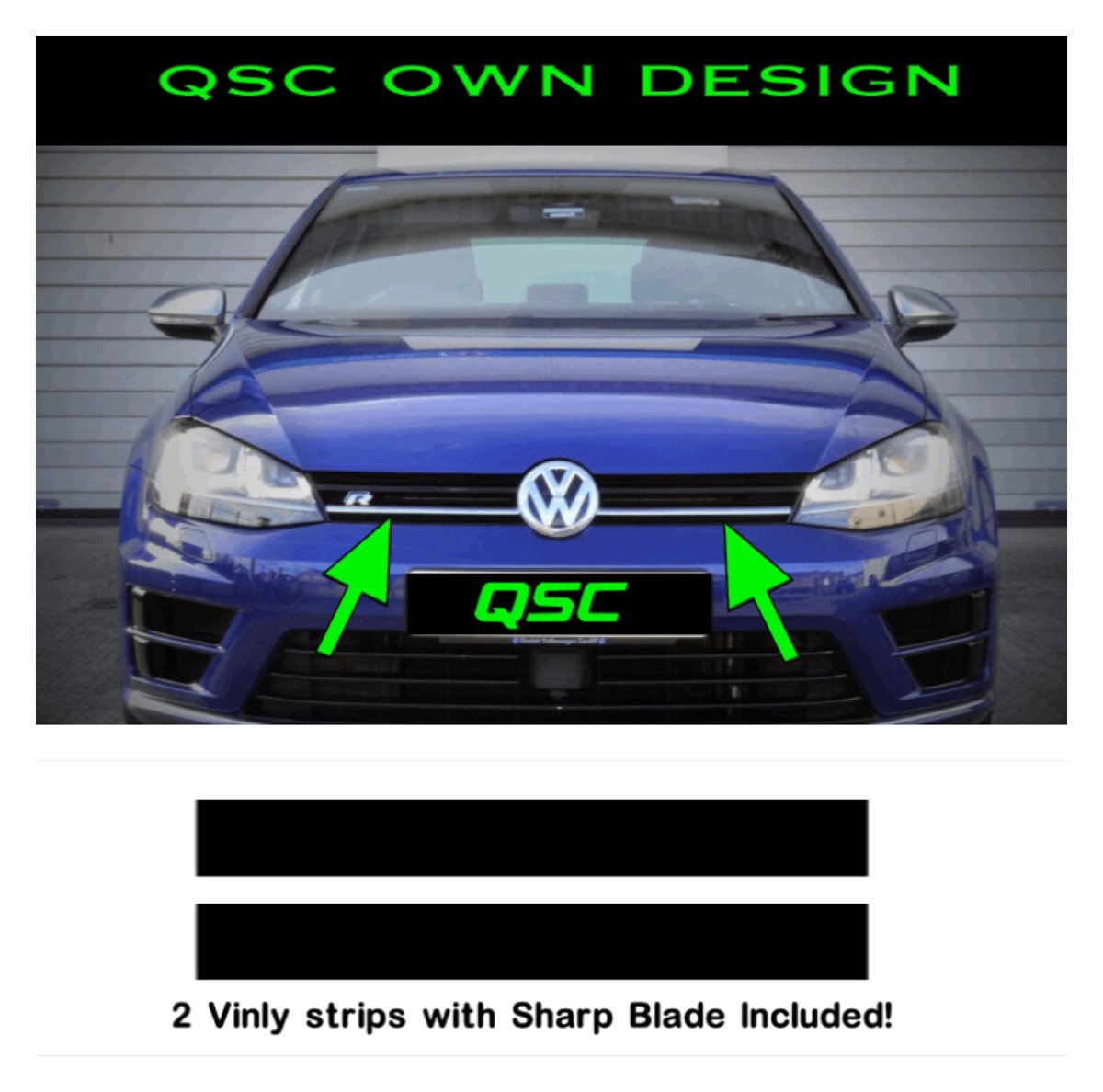 Vw Golf Mk7/7.5 Self Dechrome Sticker Kit with Blade | QsCustom
