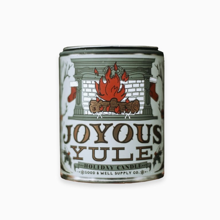 Joyous Yule Holiday Candle | Tiny Print Shop