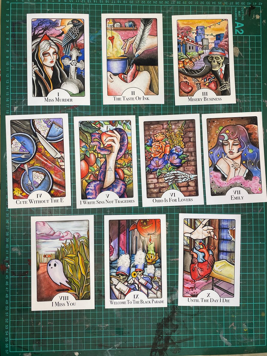 MINI TAROT CARD PRINT SET | RachaelDtattoo