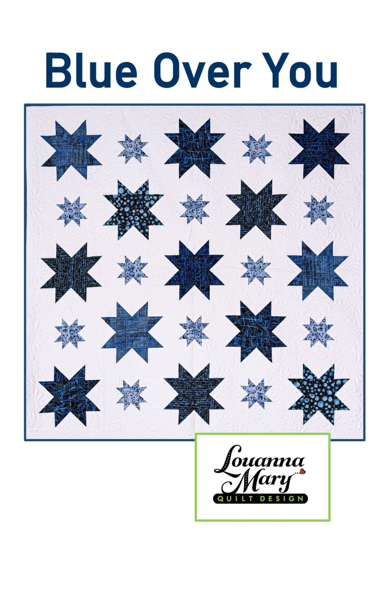 Blue Over You PATTERN DOWNLOAD | Louanna Mary Quilt Design