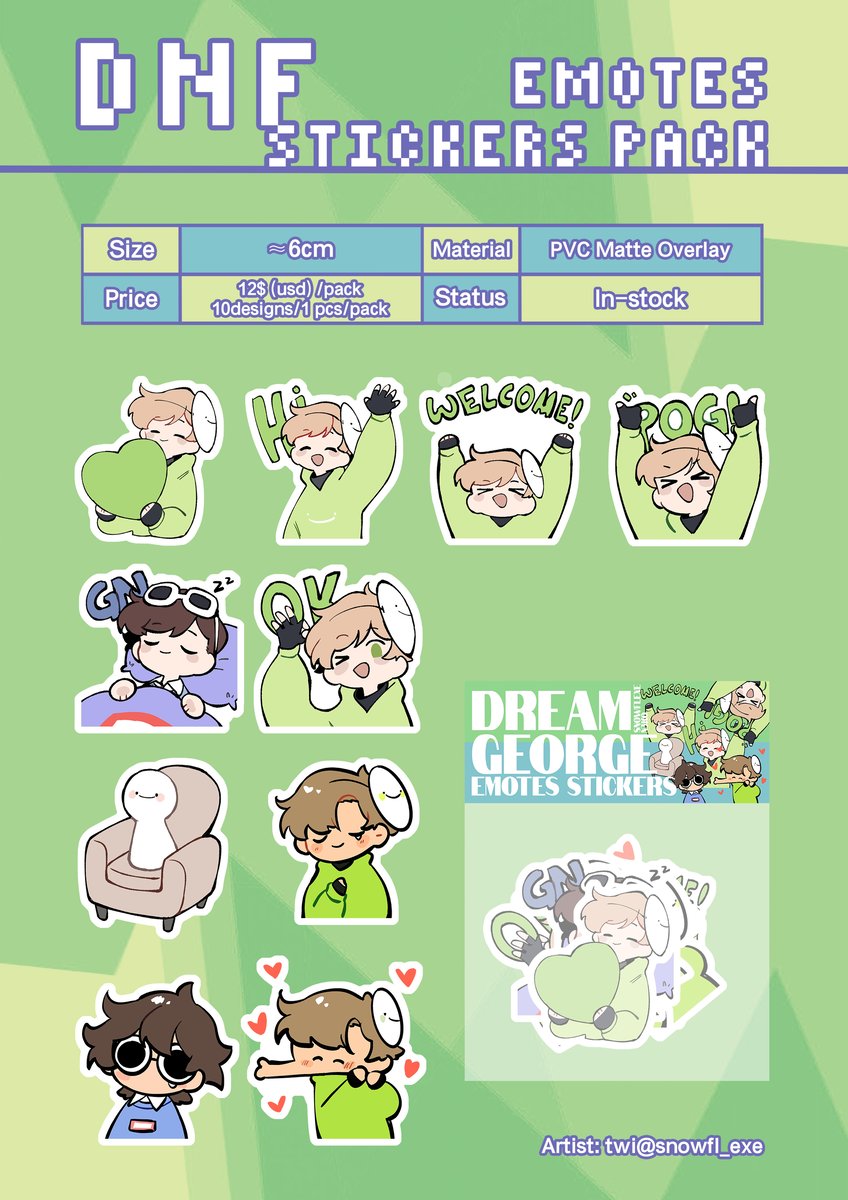 [Ready-Stock] Fan-made PVC Waterproof DNF Stickers | N3ko Merch