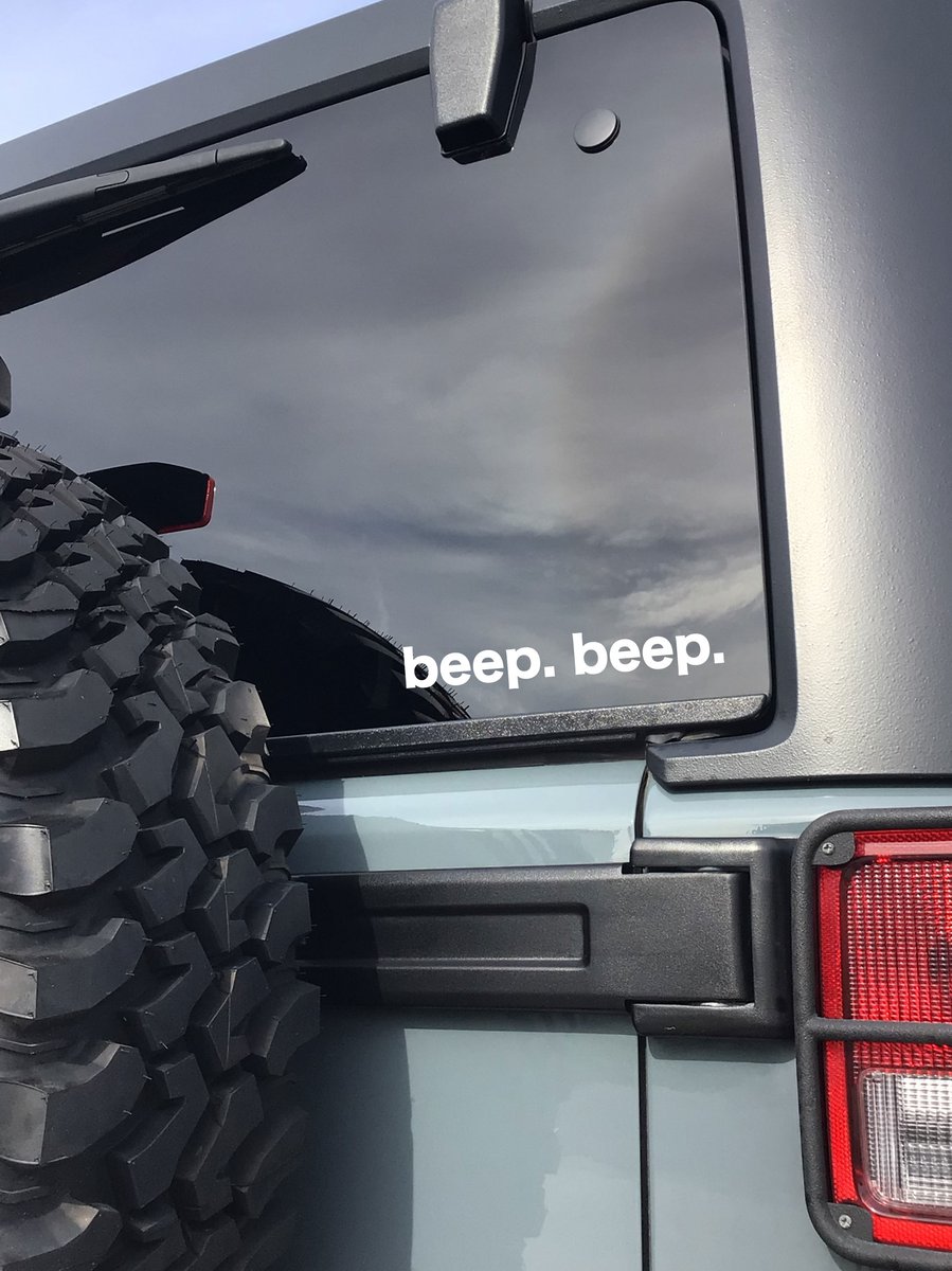 Beep Beep Decal | Sarah Cabler Art