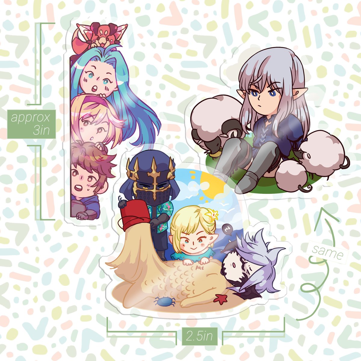 [ffxiv & gbf] clear stickers | kanamycine