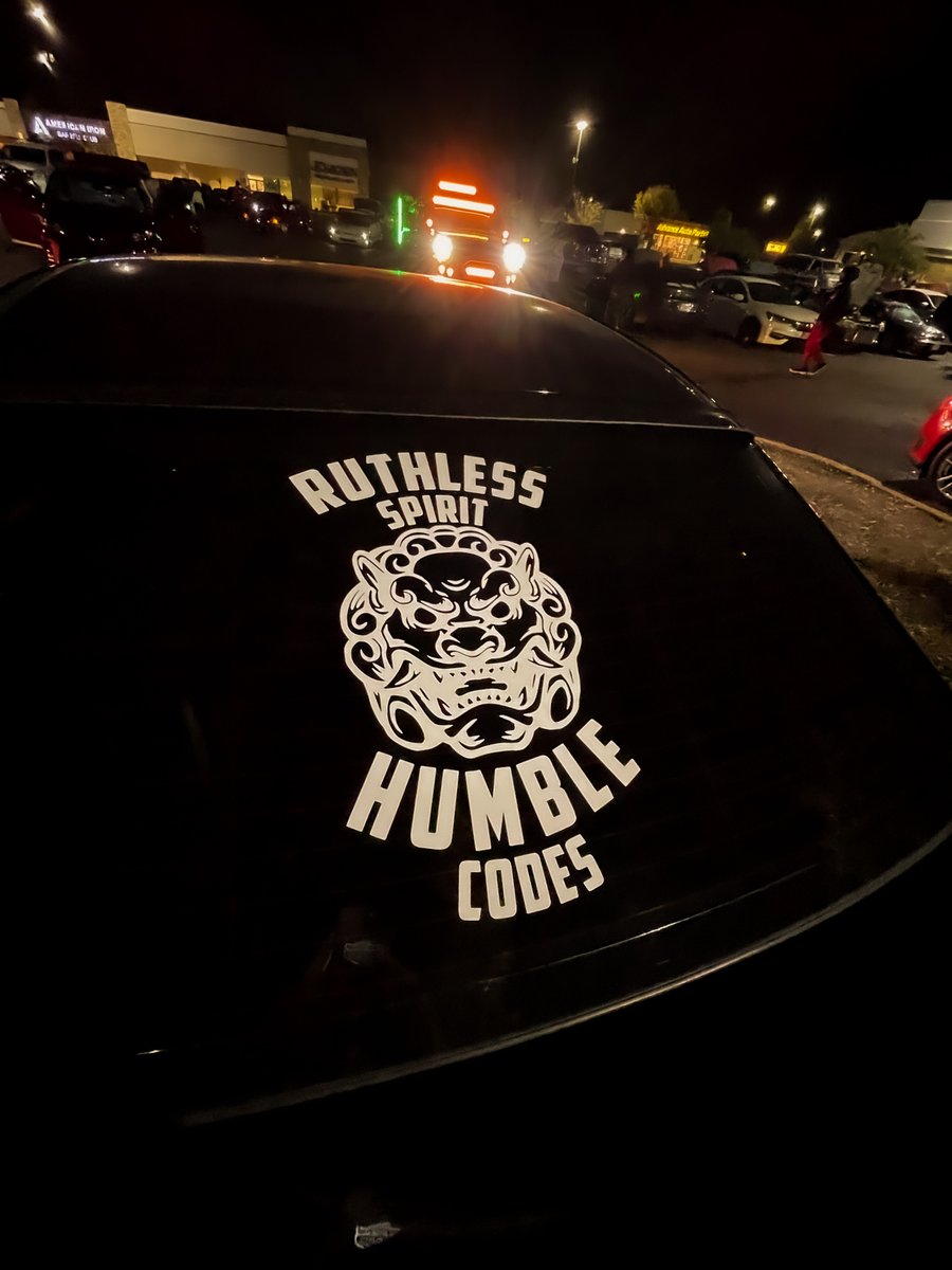 HUMBLE CODES REAR DECAL | ruthlesslegendss