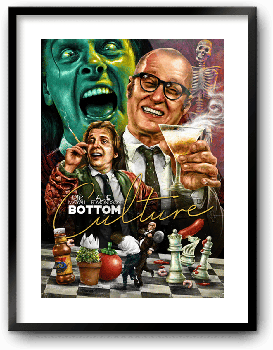 BOTTOM 'CULTURE' A3 ART PRINT | stevensilverwood