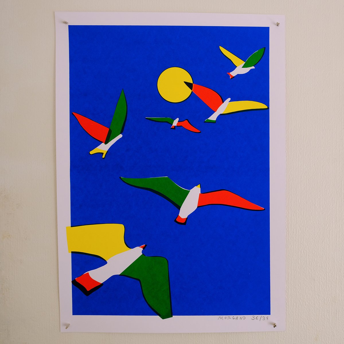 Albatros screenprint | Virginie Morgand