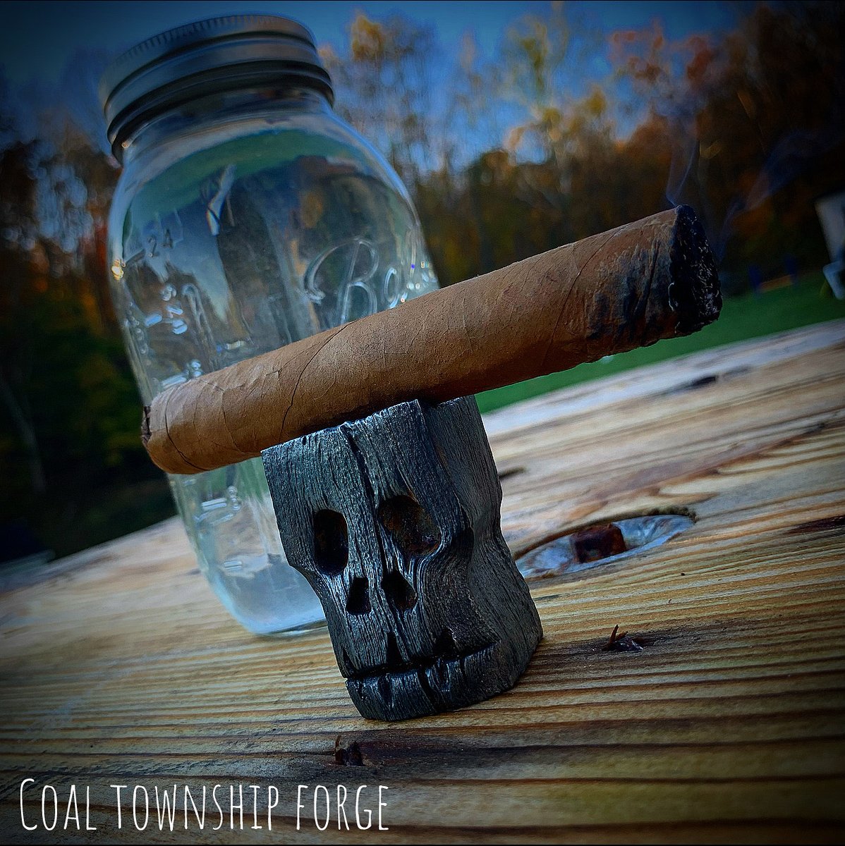 Wrought Iron Cigar Holder | Coal Township Forge