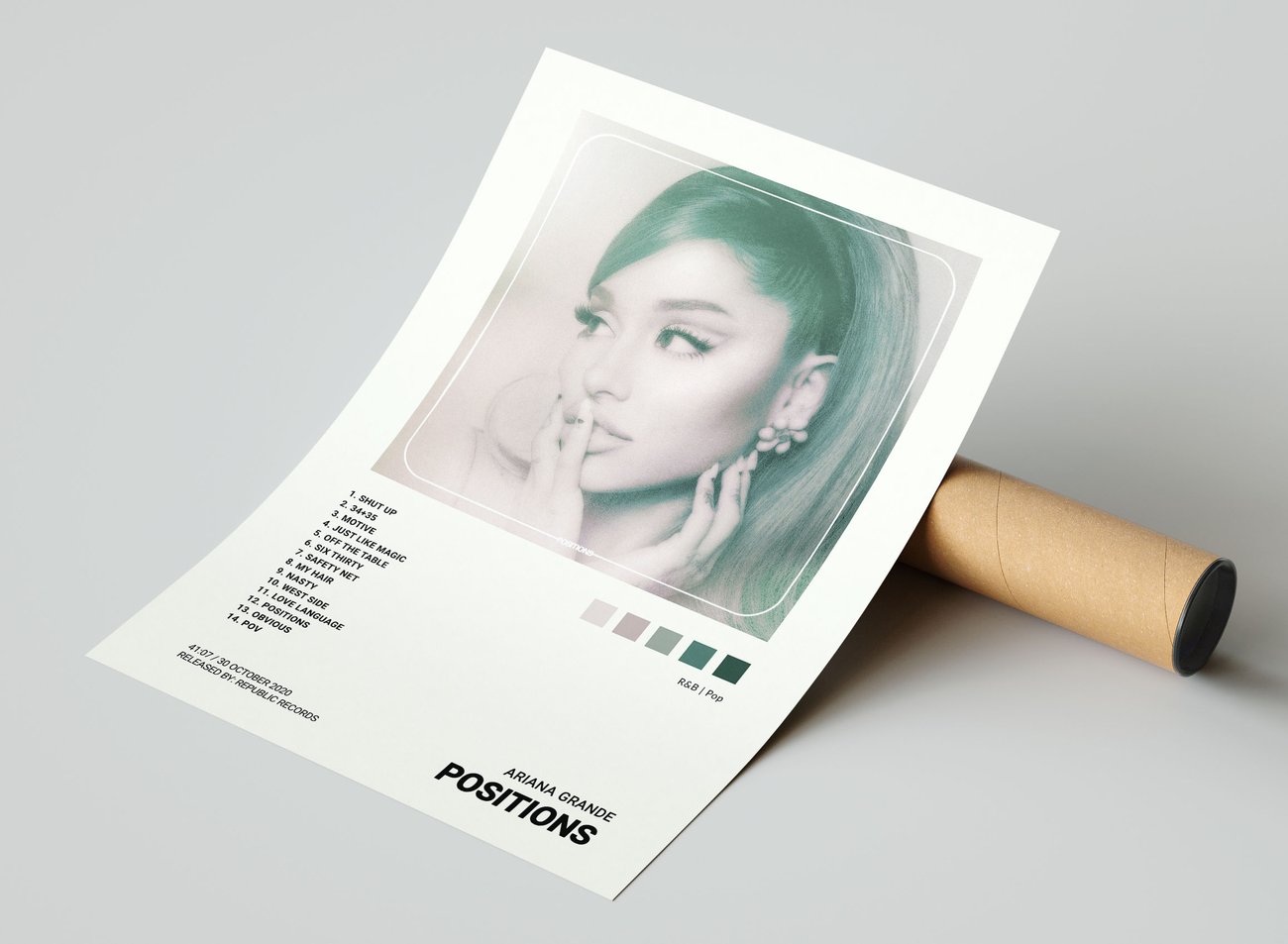 Ariana Grande - Positions Album Cover Poster | Architeg Prints