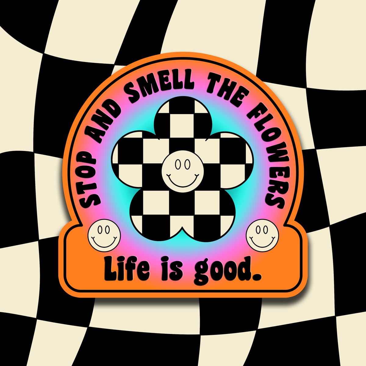 LIFE IS GOOD STICKER | The Mindful Butterflyy