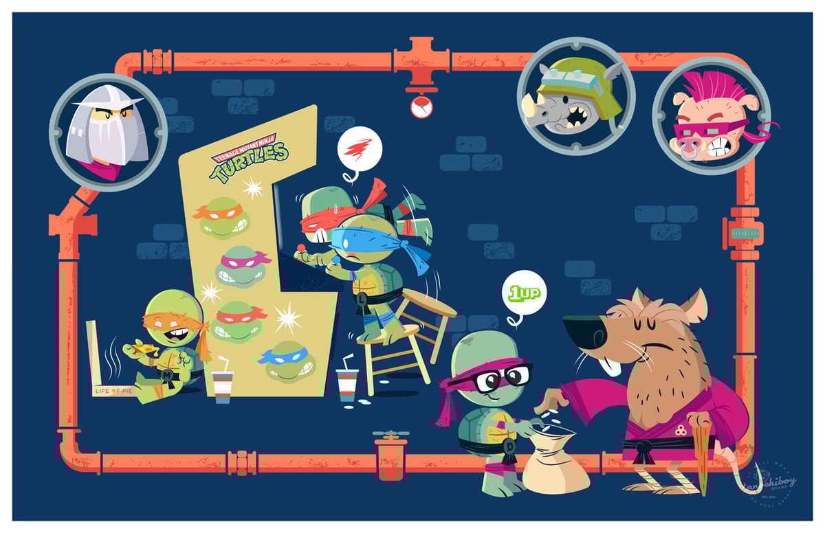 TMNT: Basic Training (Variant color) | Tanoshiboy Art