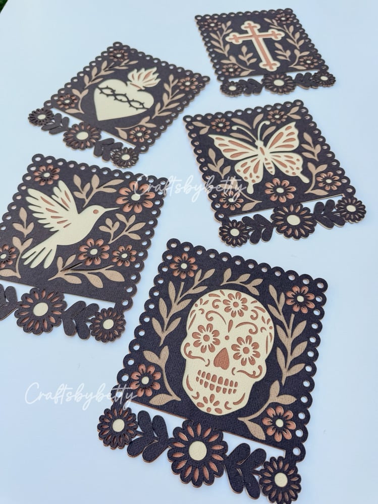 MEXICAN PAPEL PICADO GRANDE SVG BUNLDE / ARCHIVO DIGITAL | Crafts By Betty