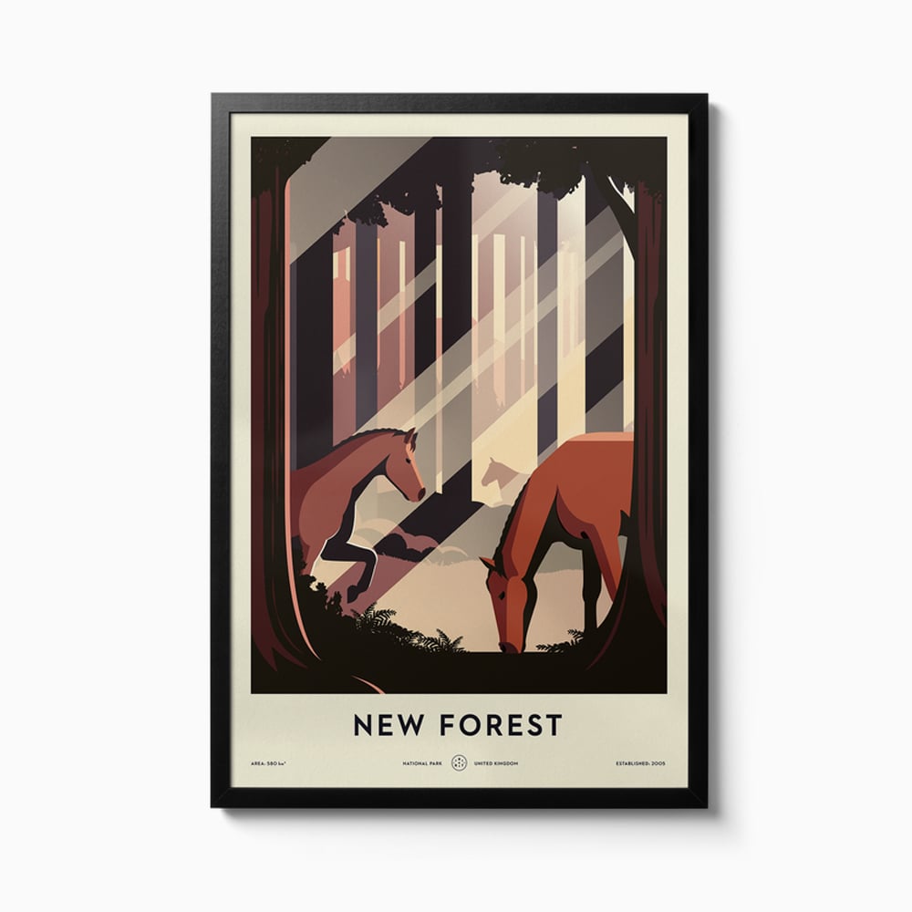 National Parks Map - 12x16 Poster | Tiny Print Shop