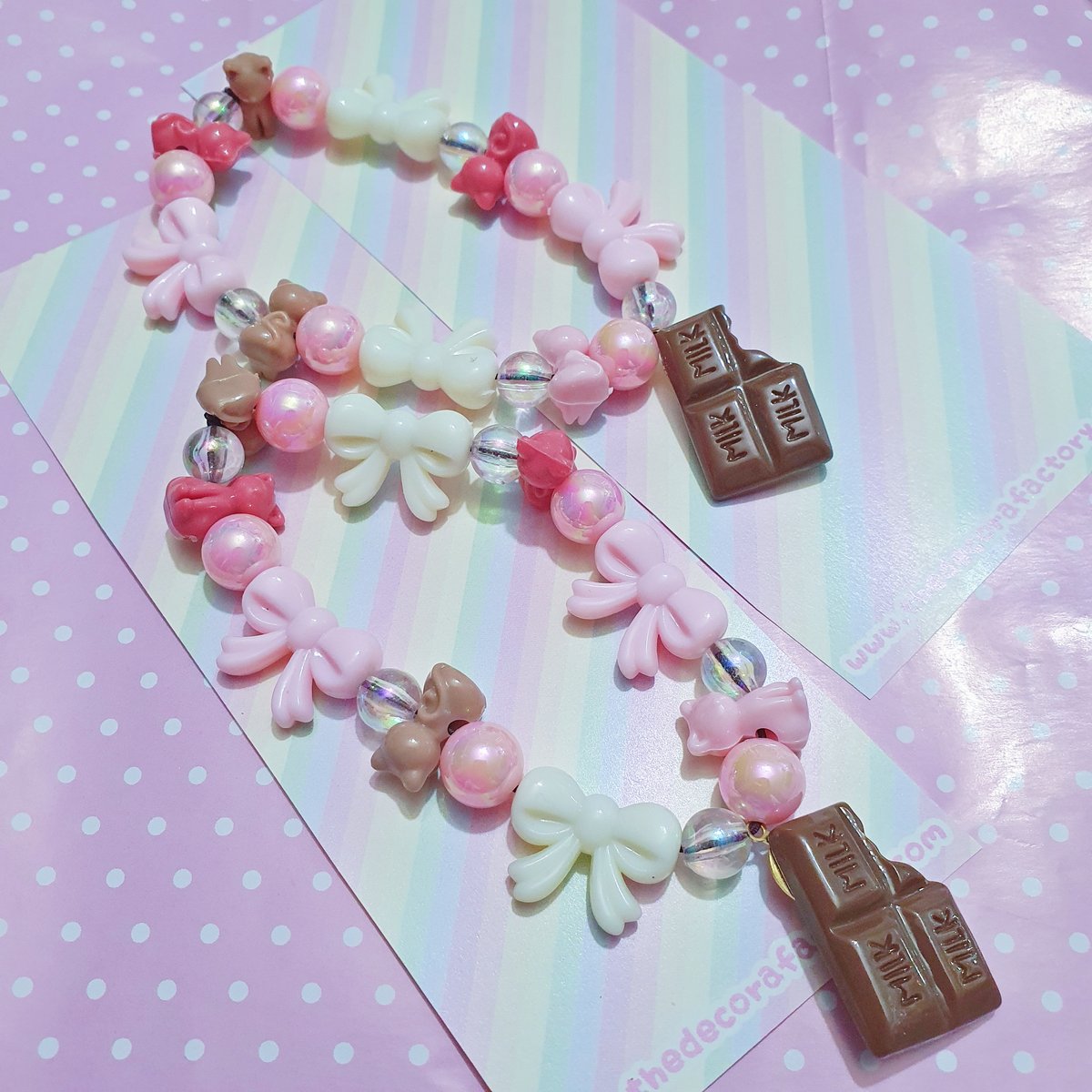 Candy Syrup - Sweet Kitty Chocolate Bracelet / The Decora Factory
