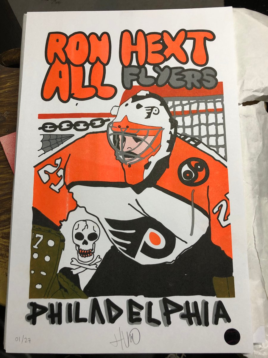 " Hextall " Print ( Risographie ) Limité à 27 – MUDIE