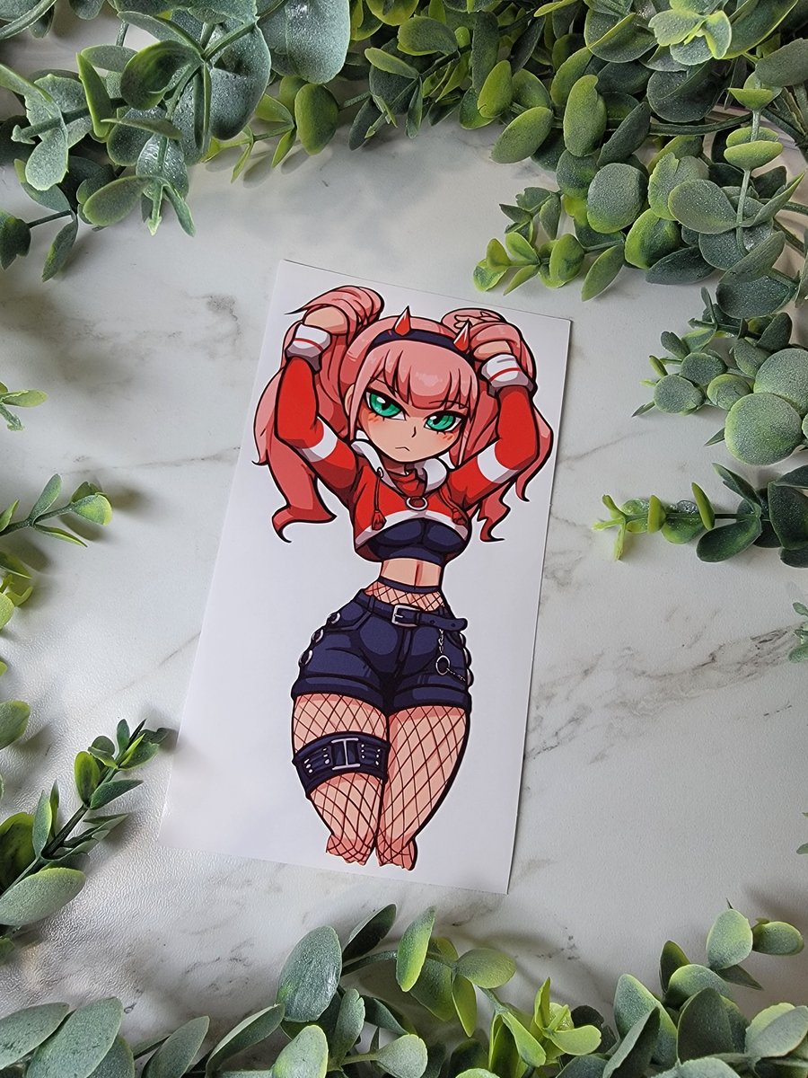 Zero Two Cartoon | SpottyDogDecals