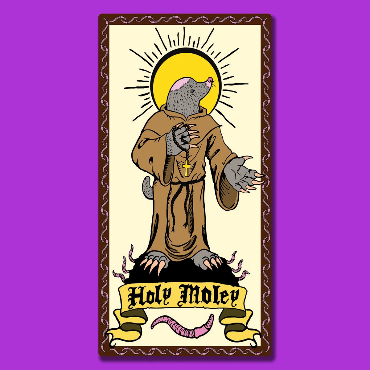 Holy Moley Sticker | Etna Print Circus