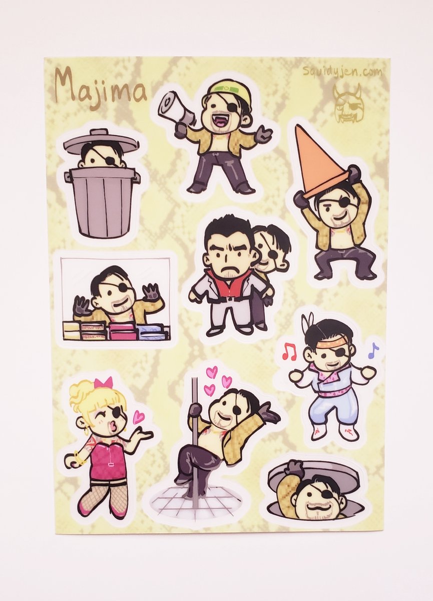 Majima Sticker Sheet | Squidyjen