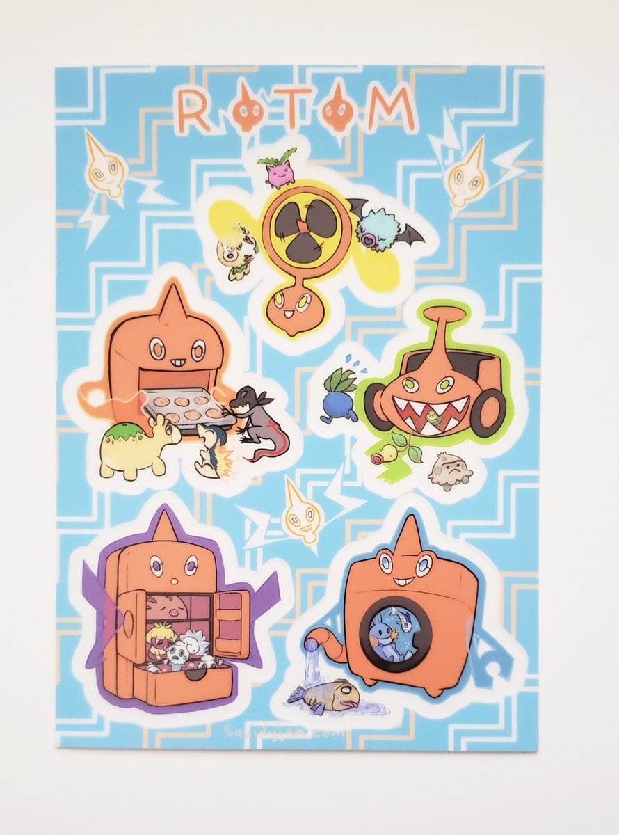 Rotom and Friends Sticker Sheet | Squidyjen