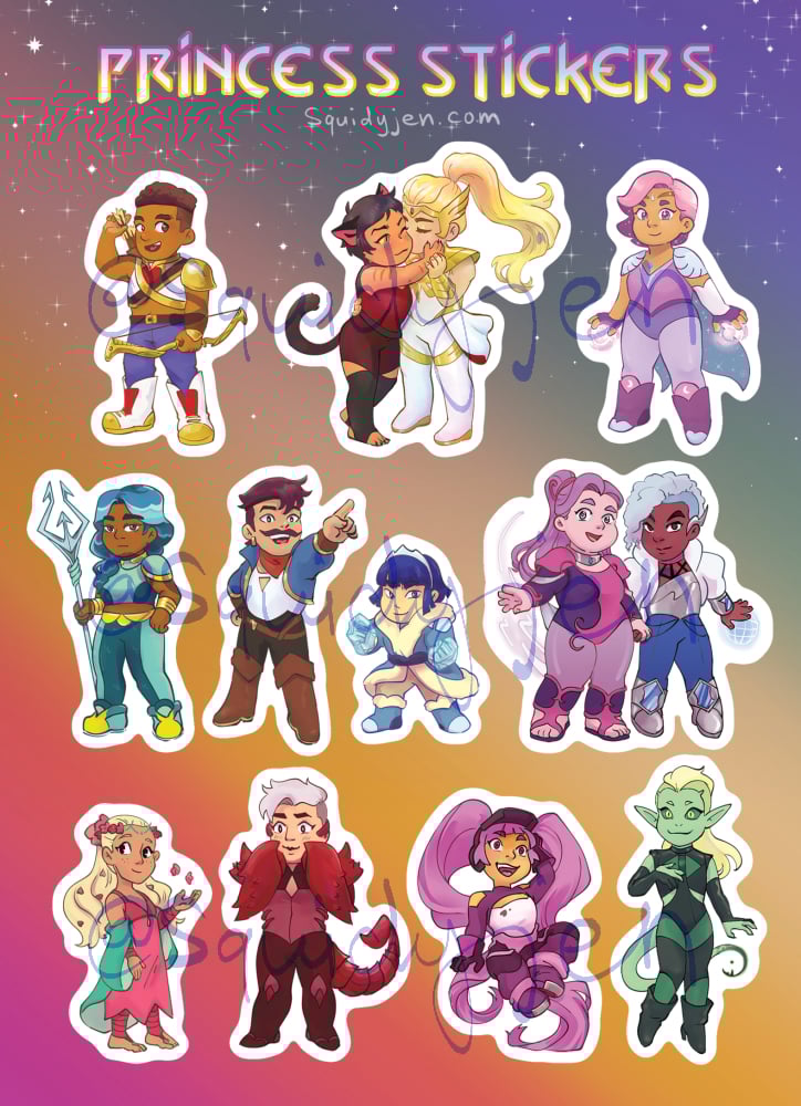 She-Ra Sticker Sheet | Squidyjen