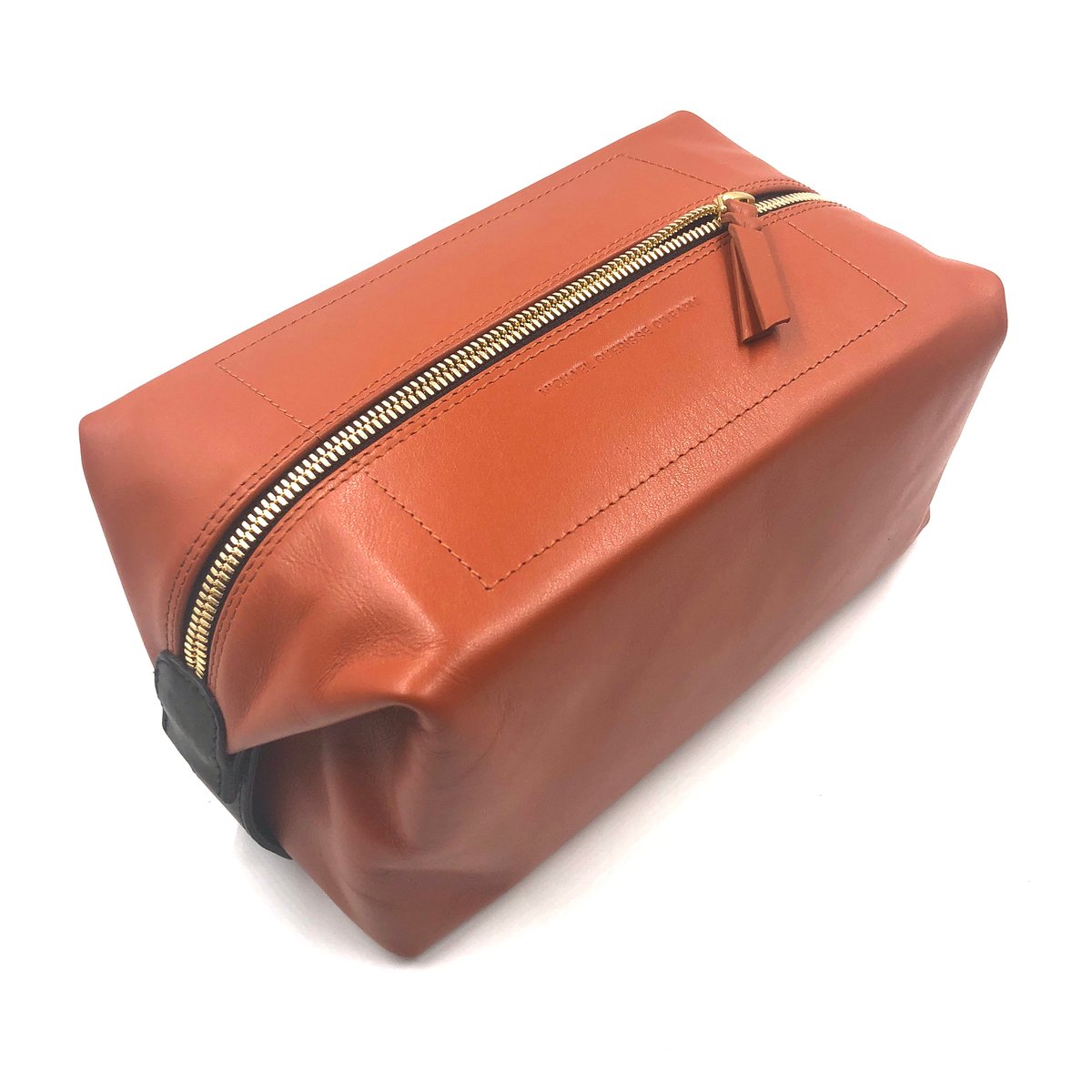 Cognac smooth leather Travel case | O'Leary