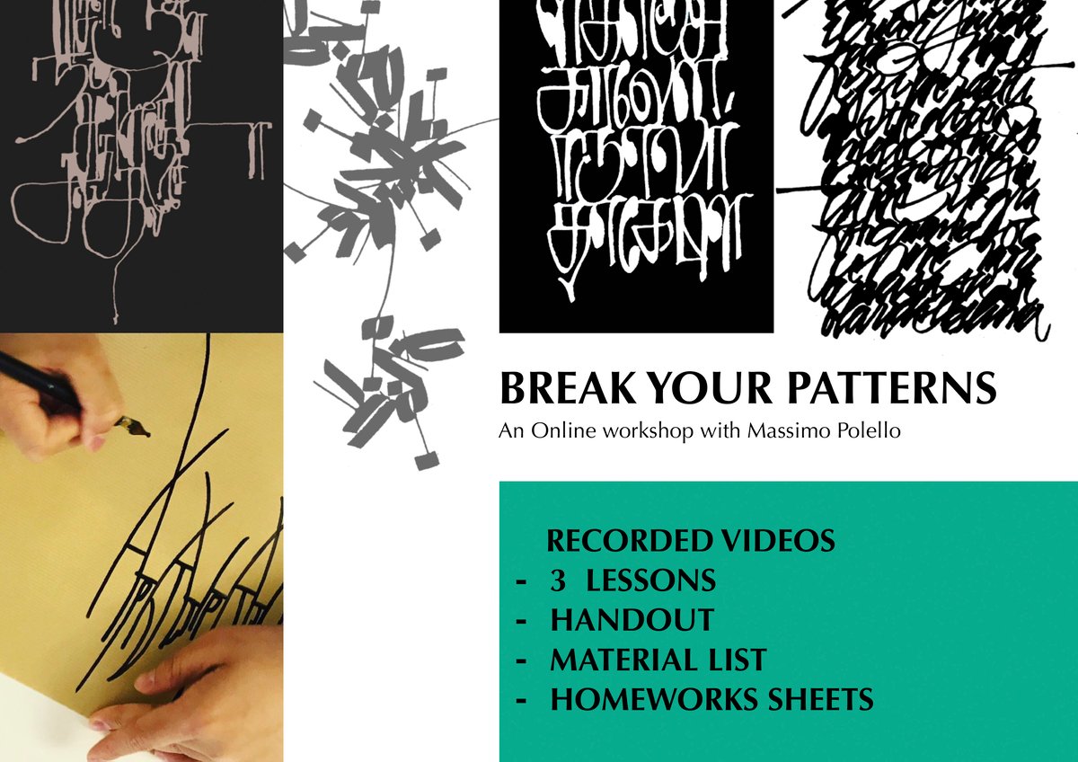 BREAK YOUR PATTERN | video recorded class | Massimo Calligraphy Store