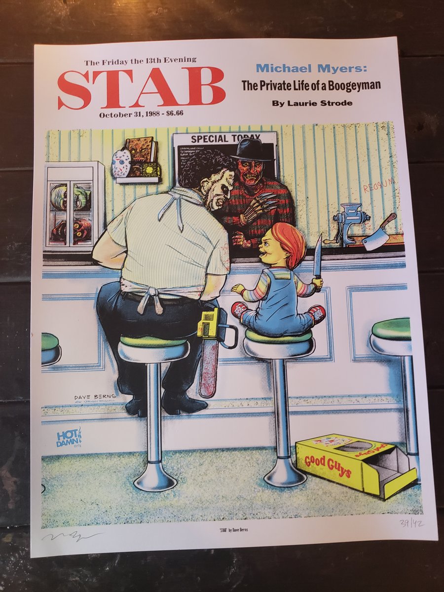 STAB Silkscreen Art Print | Hot Damn Arts