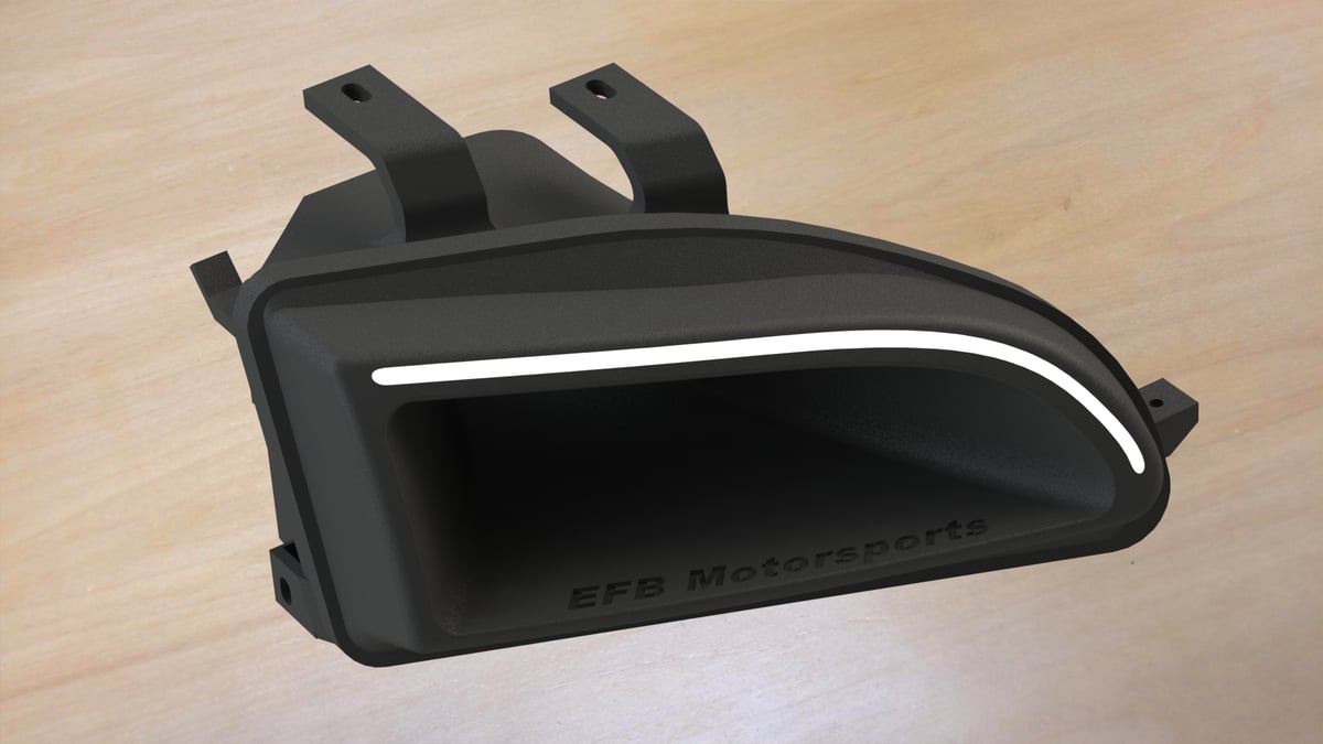 92-95 Civic Hatch/Coupe/Sedan full race headlight duct w/LED strip ...