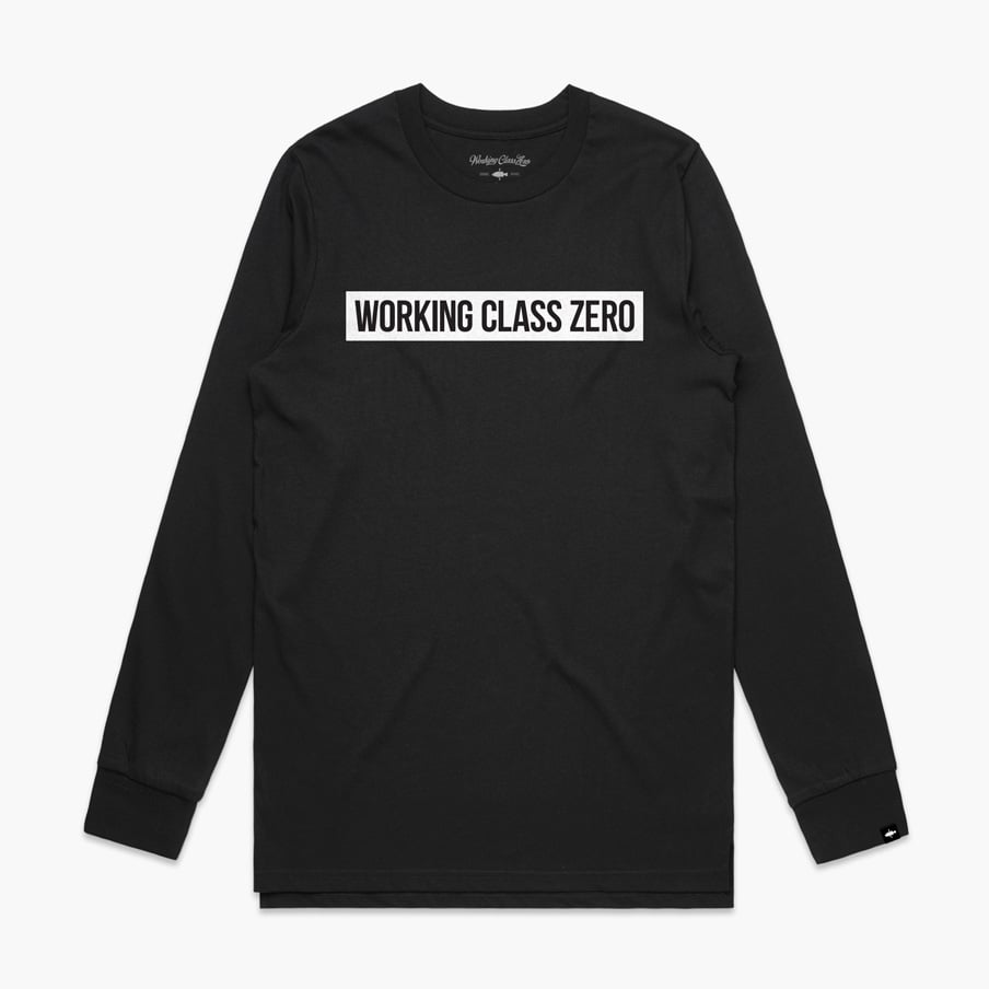 WORKING CLASS ZERO — Standard Long Sleeve (BLACK)