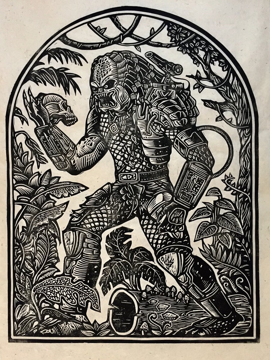 Predator Block Print | Brian Reedy