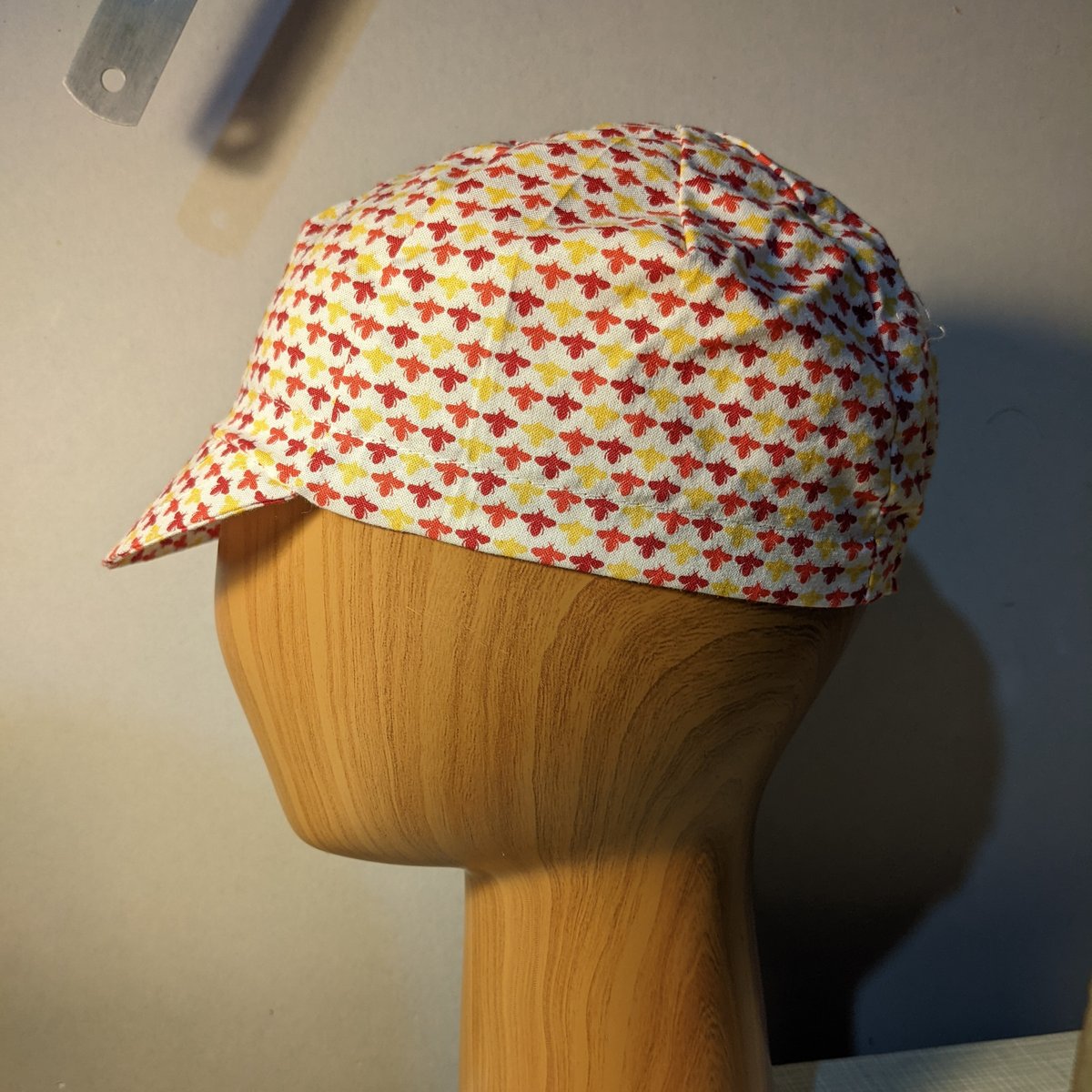 Cotton cycling cap - flying beetles | Johnson Stitchworks