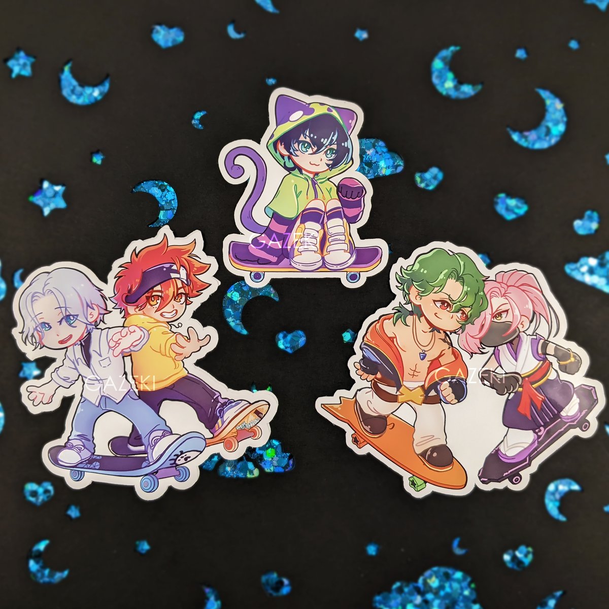 Sk8! Vinyl Stickers | Gazeki