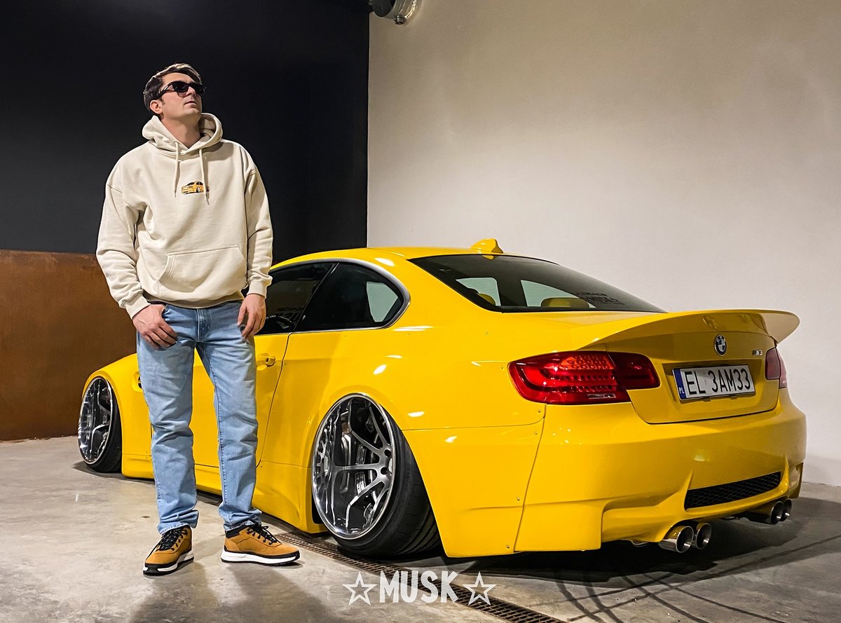 Yellow E92 M3 Hoodie | Musk Customs