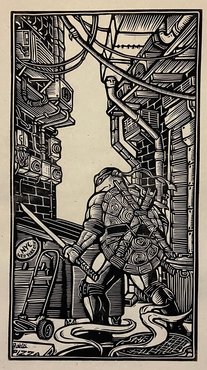 Leonardo Block Print | Brian Reedy