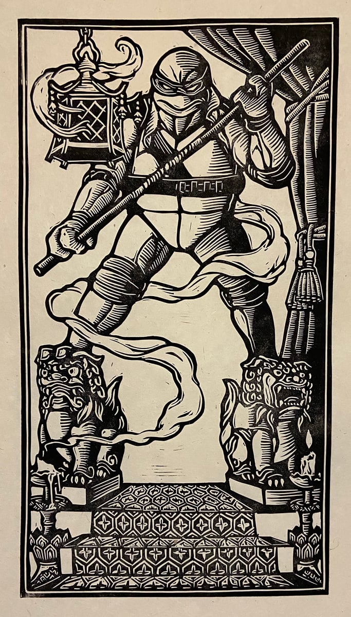 Donatello Block Print | Brian Reedy