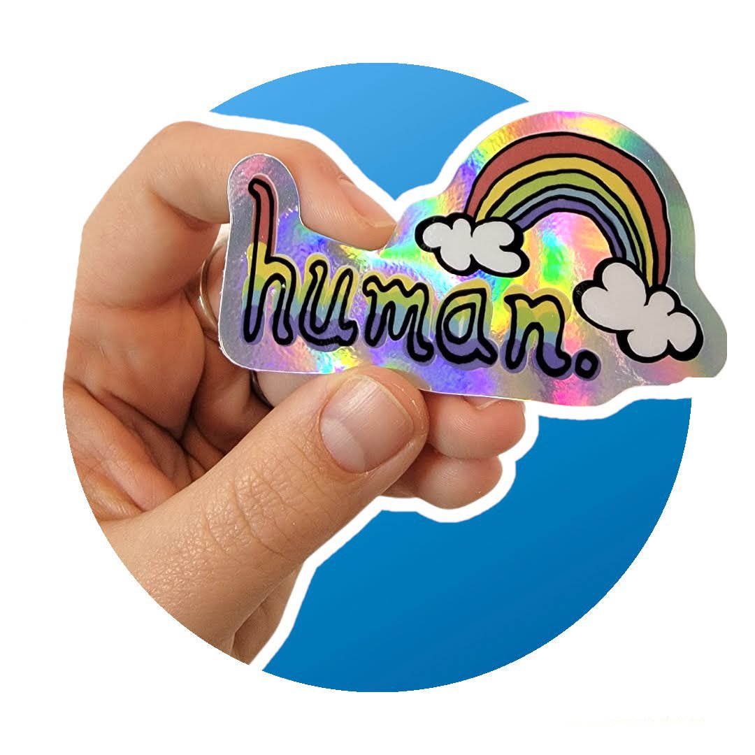 Human Sticker | thatblondegirlvikki