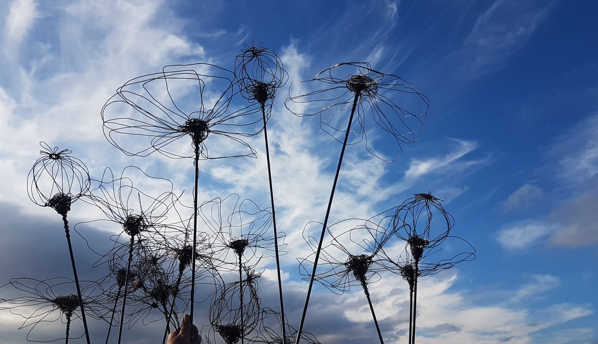 The Making House — Wire Poppies for the Garden