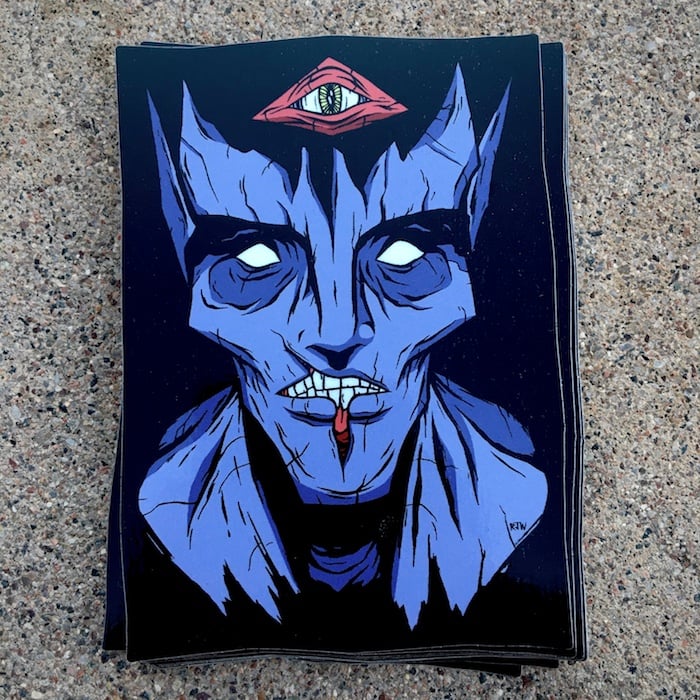 SPLIT LIP - sticker / richardwilleart