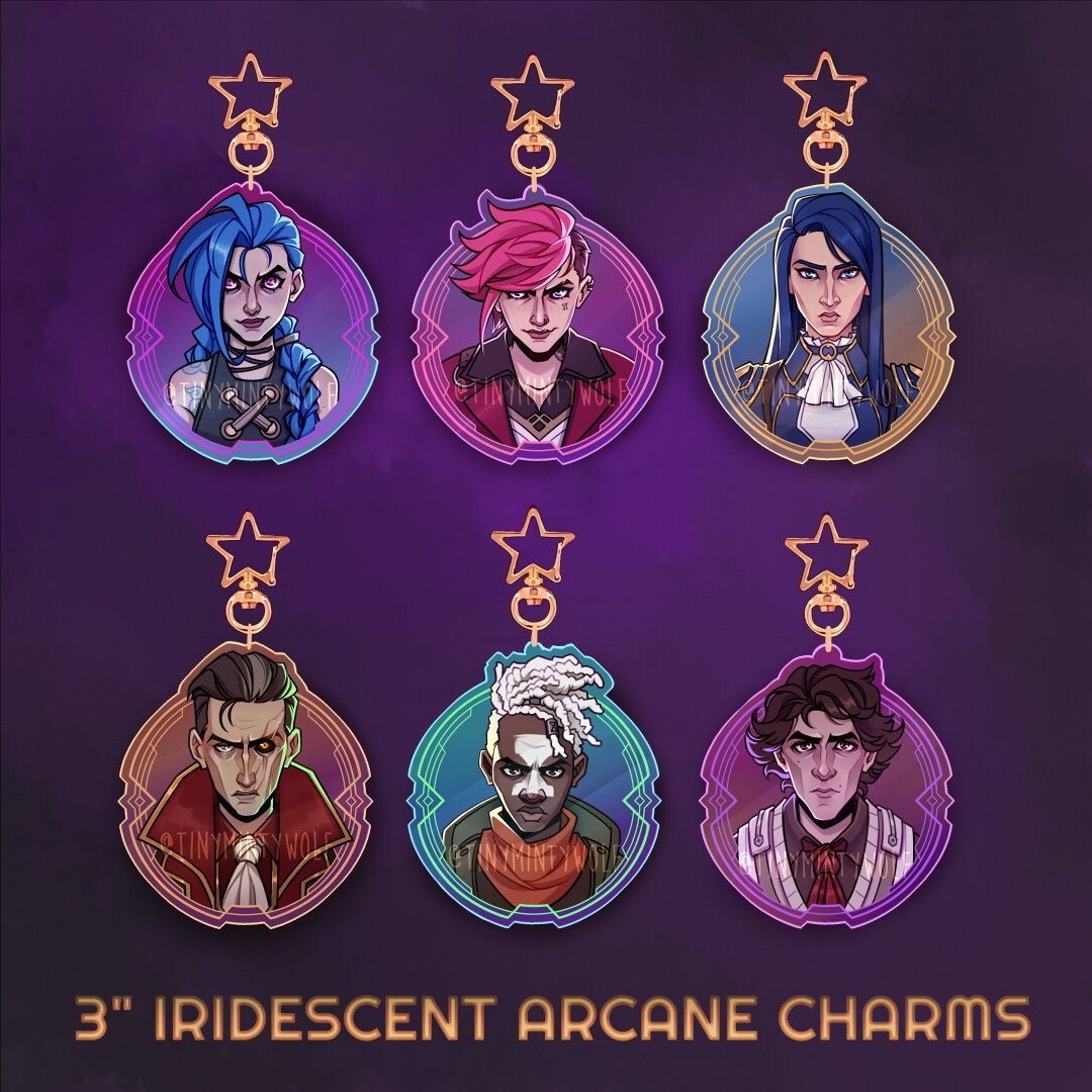 Arcane iridescent charms | Tinymintywolf