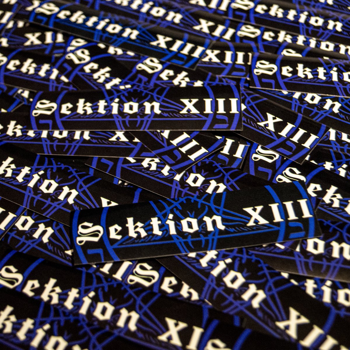 Sektion XIII — Blue pentagram stickers