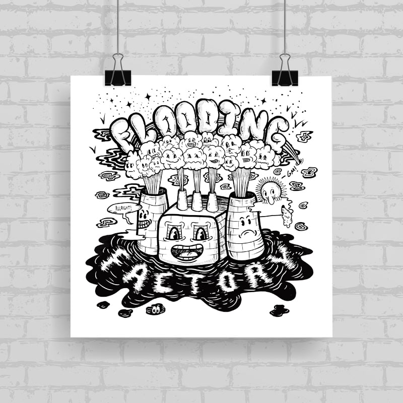 Flooding Factory Screenprint | Flooding Factory