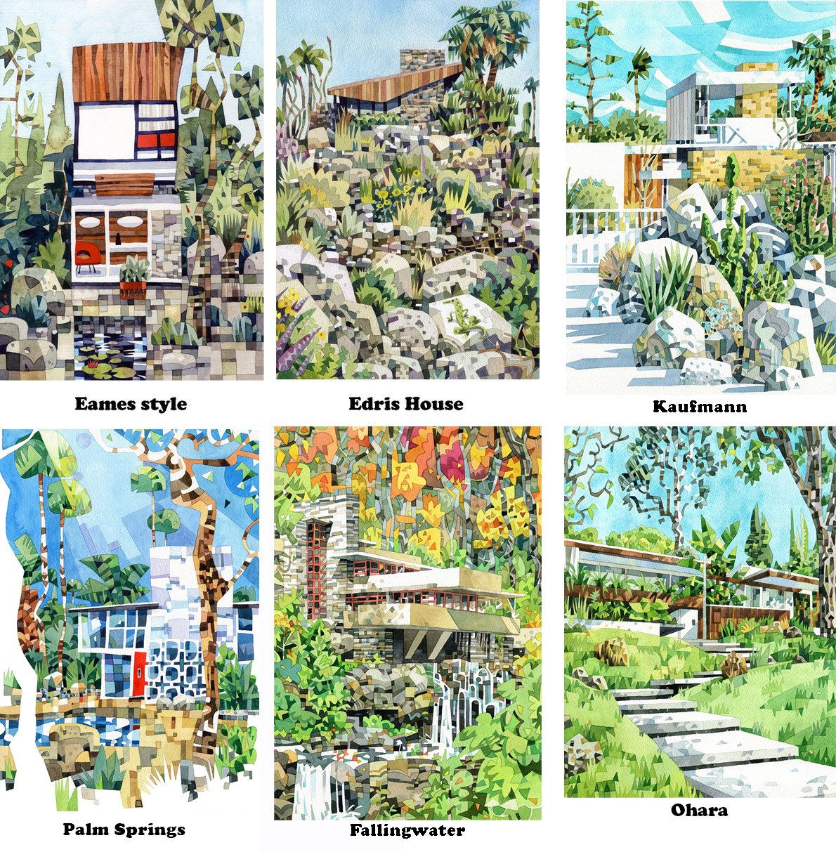 American House prints / Jonathan E Store