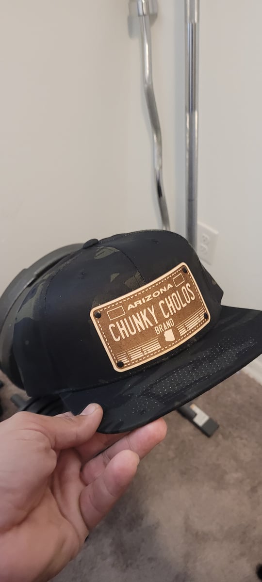 Multicam Black AZ Leather Patch Hat | Chunky Cholos Brand