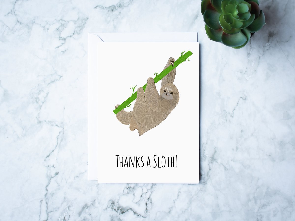 Thanks a Sloth! | Fingerdoodles